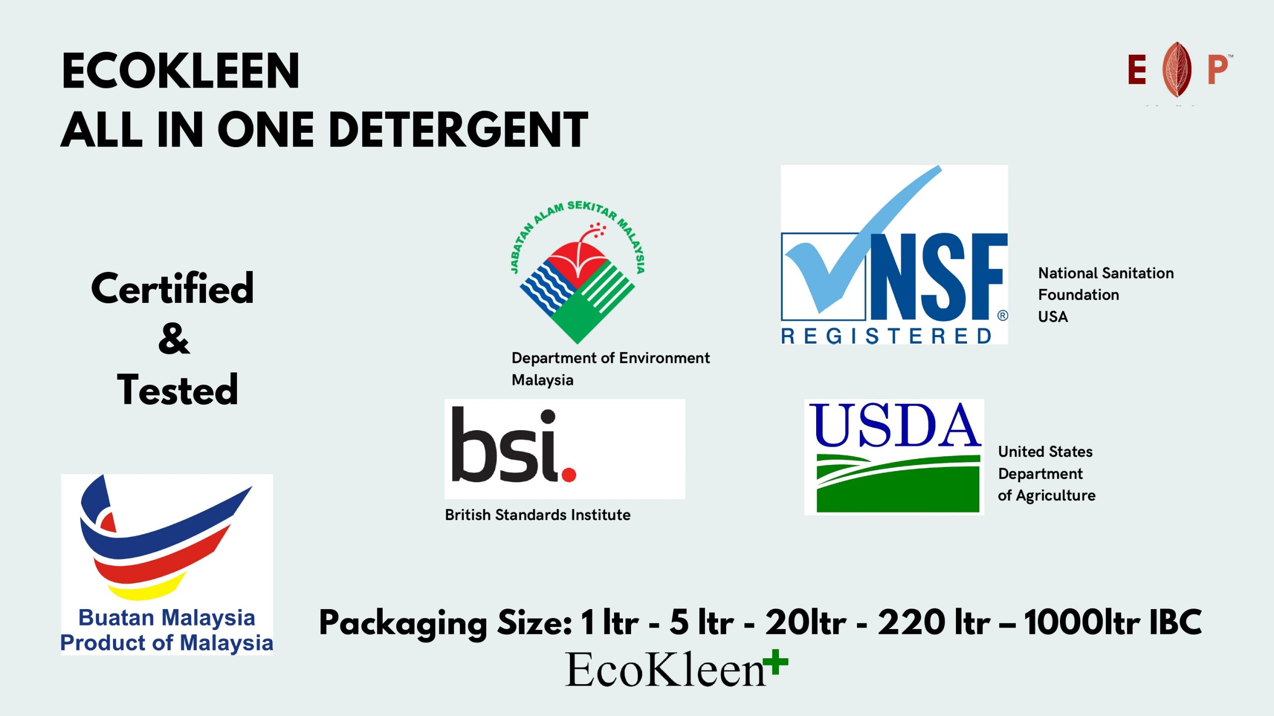 All in One Ecokleen - EP Asia | Manufacturer of Biodegradable Cleaners ...